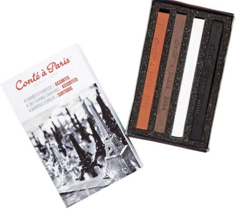 Conté Crayons Match Box Set of 4 - Classic Colors – ArtRat Gallery